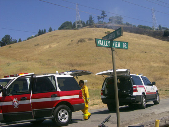 MOFD Acts Quickly to Fight Orinda Wildfire