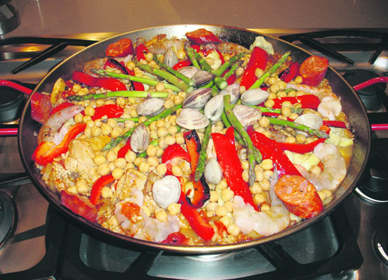 Gerard's Paella Mixta with Sueoka Family additions | recipe