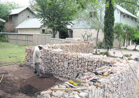 Compost Fence or Gabion Art?