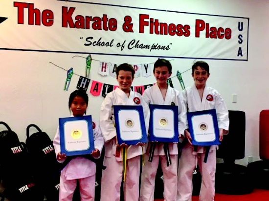Karate students recognized by state