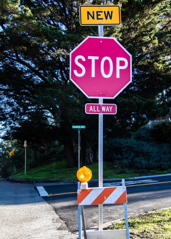 New stop sign installed at Zander | Orinda