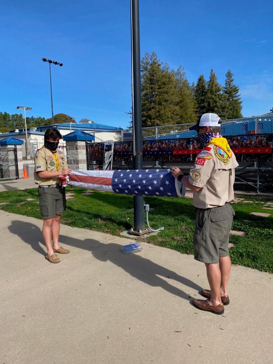 LAMORINDA WEEKLY | American flag retired from Campo's Soda Aquatic Center